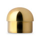 Domed End Cap - Polished Brass - 1.5" OD