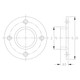 Flange for Black Pipe Foot Rail