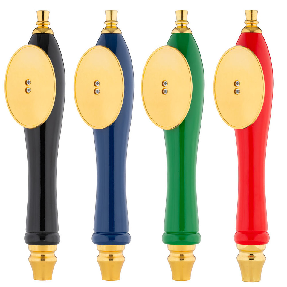 Pub Style Beer Tap Handle with Oval Shield - Kegworks