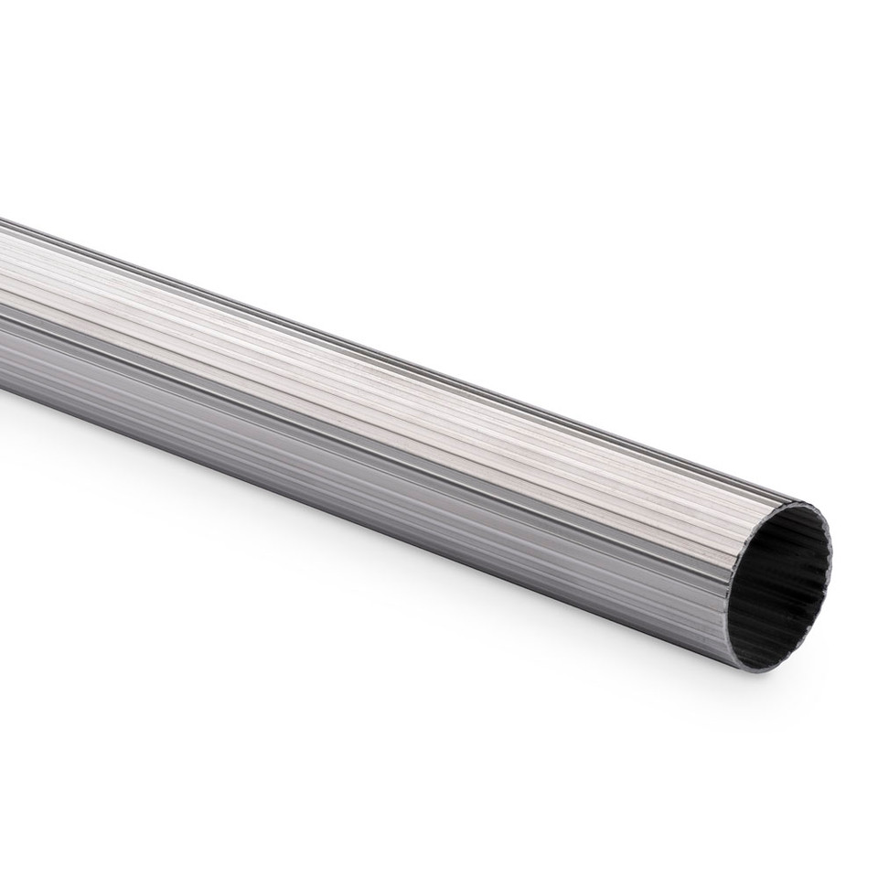 Hand / Bar Rail Tubing - Ribbed Stainless Steel - 1.5" OD - Kegworks