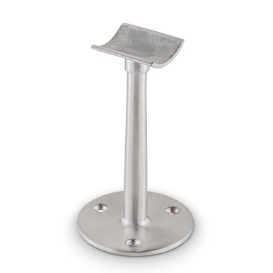 Tall Saddle Post - Brushed (Satin) Stainless Steel - 2" OD