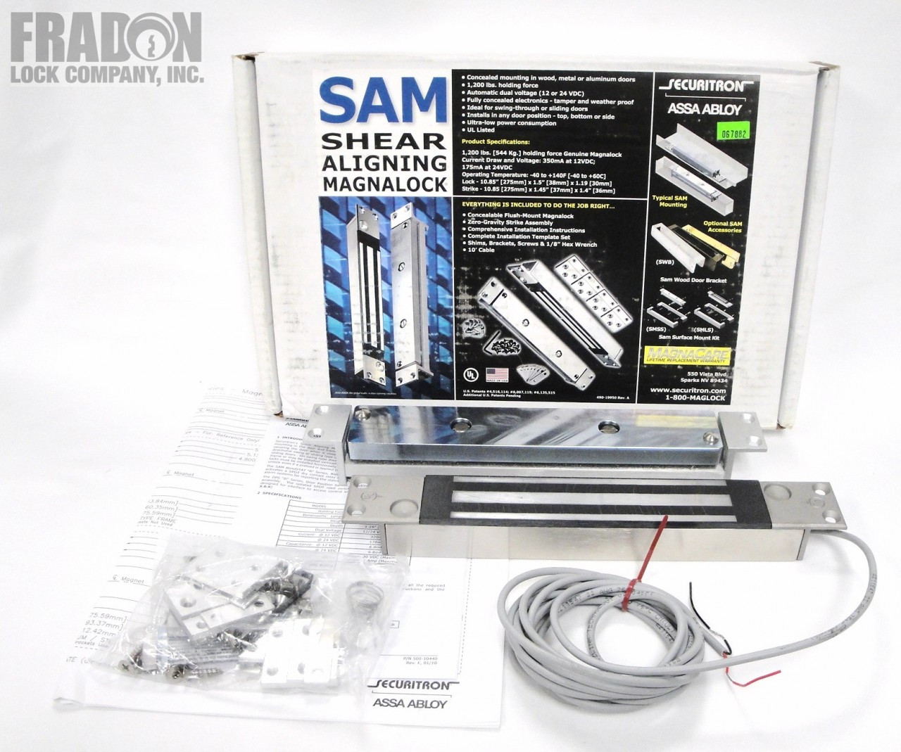 Securitron SAM Shear Aligning Magnalock - SafeAndLockStore.Com - 800 ...