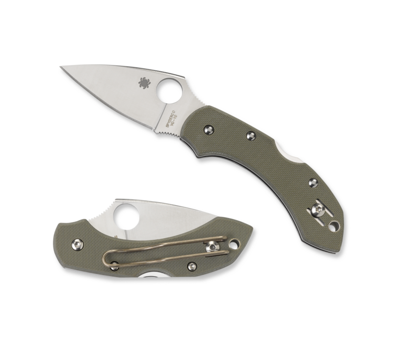 SPYDERCO DRAGONFLY™ 2 GREEN G10 VG-10 BLADE