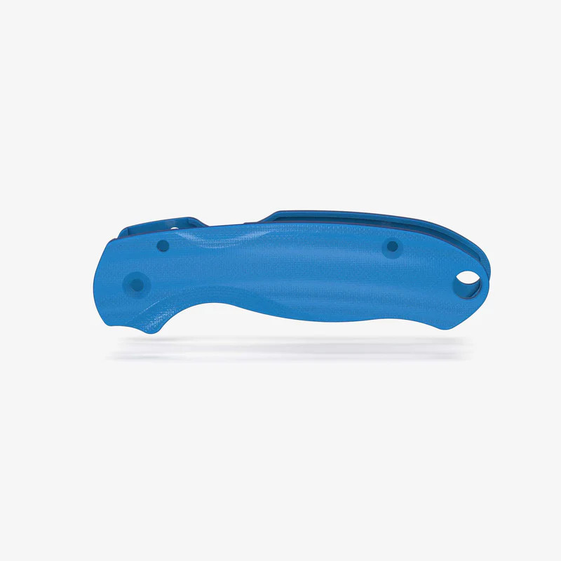 Flytanium Spyderco Para3 Blue G10 Lotus Scales