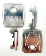 Presto 2471 Luggage Key One Pair - SafeAndLockStore.Com - 800-447-0591