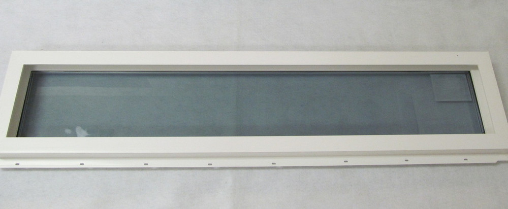 12 X 48 Transom Double Pane Tempered Low E Clear PVC Window Shed 12-x-48-transom-double-pane-tempered-low-e-clear-pvc-window-shed