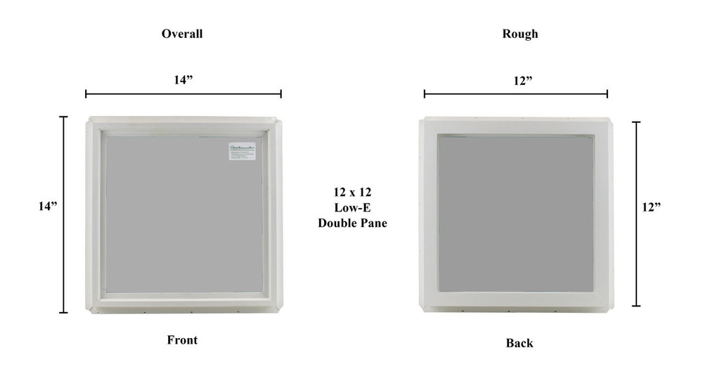 Sliding Windows Windows Square Double Pane 12 x 12 Window Vinyl PVC ...