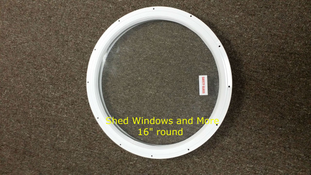 Round Window, 10 inch, DIY Projects, Shed Windows and More 848-399-1820
