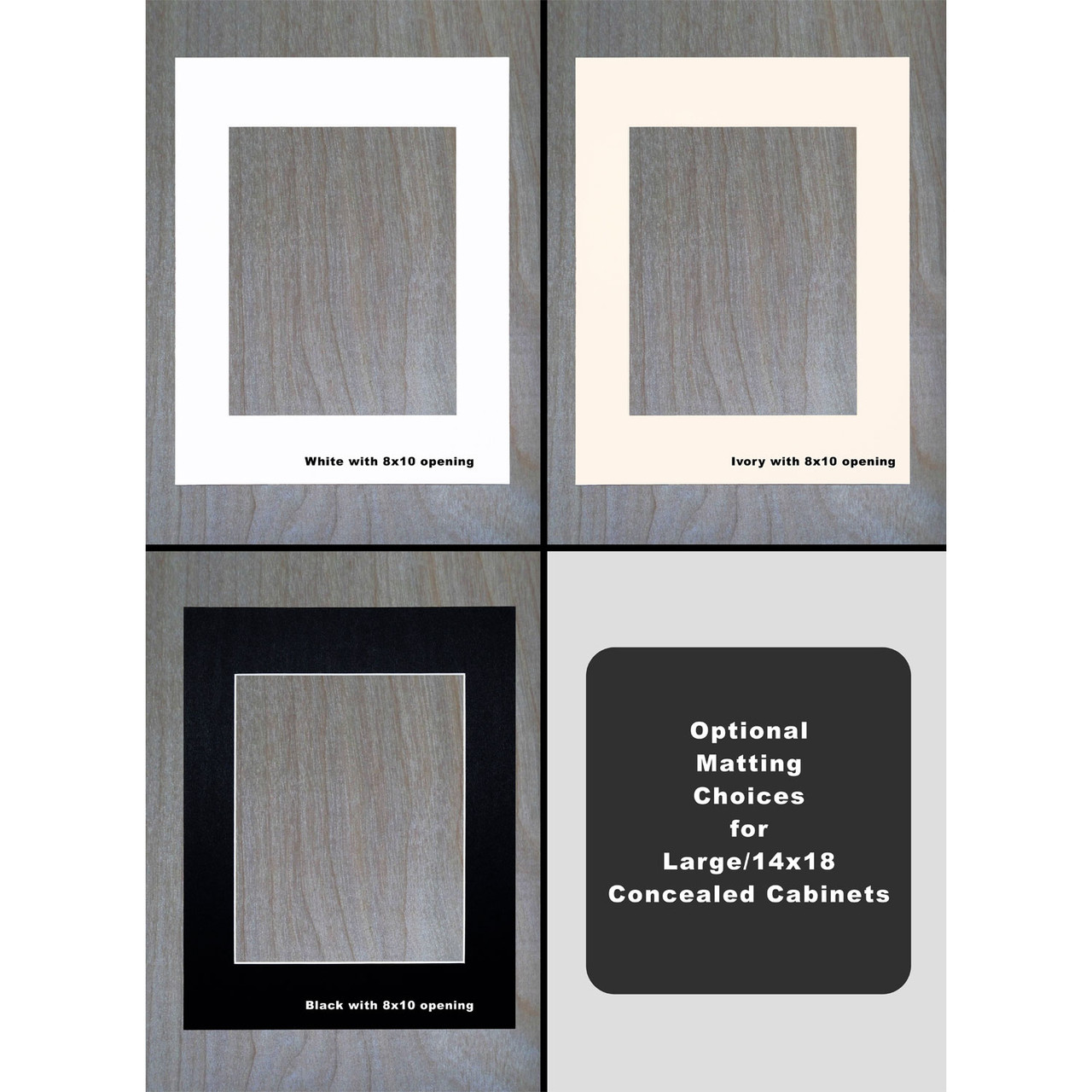 Large White Contemporary Recessed Picture Frame Medicine Cabinet (14" x ...