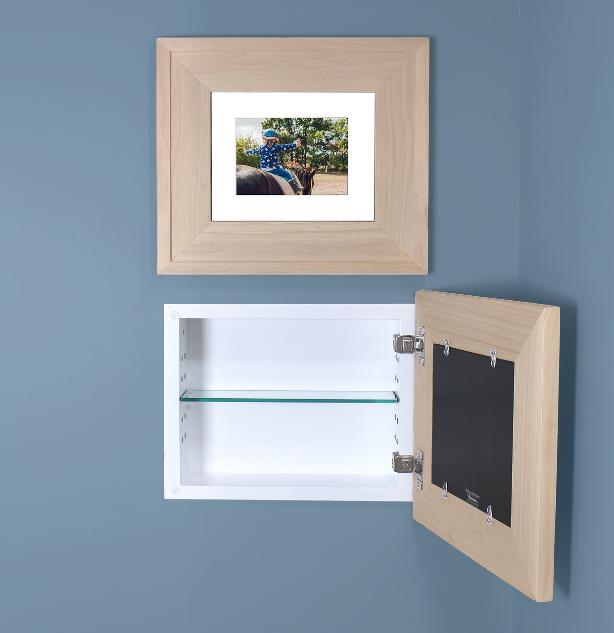 Landscape Unfinished (Raised Edge) Recessed Picture Frame Medicine ...