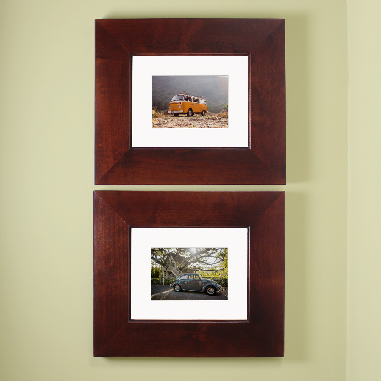 Landscape Espresso Recessed Picture Frame Medicine Cabinet (14" W x 11" H)