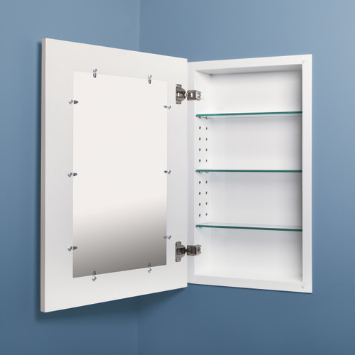 Extra Large Shaker White Concealed Medicine Cabinet (14x24), A Recessed ... Extra Large Shaker White Concealed Medicine Cabinet (14x24), A Recessed ...