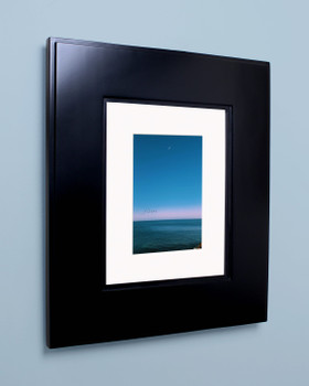 Compact Portrait Shaker Black Recessed Picture Frame Medicine Cabinet ...