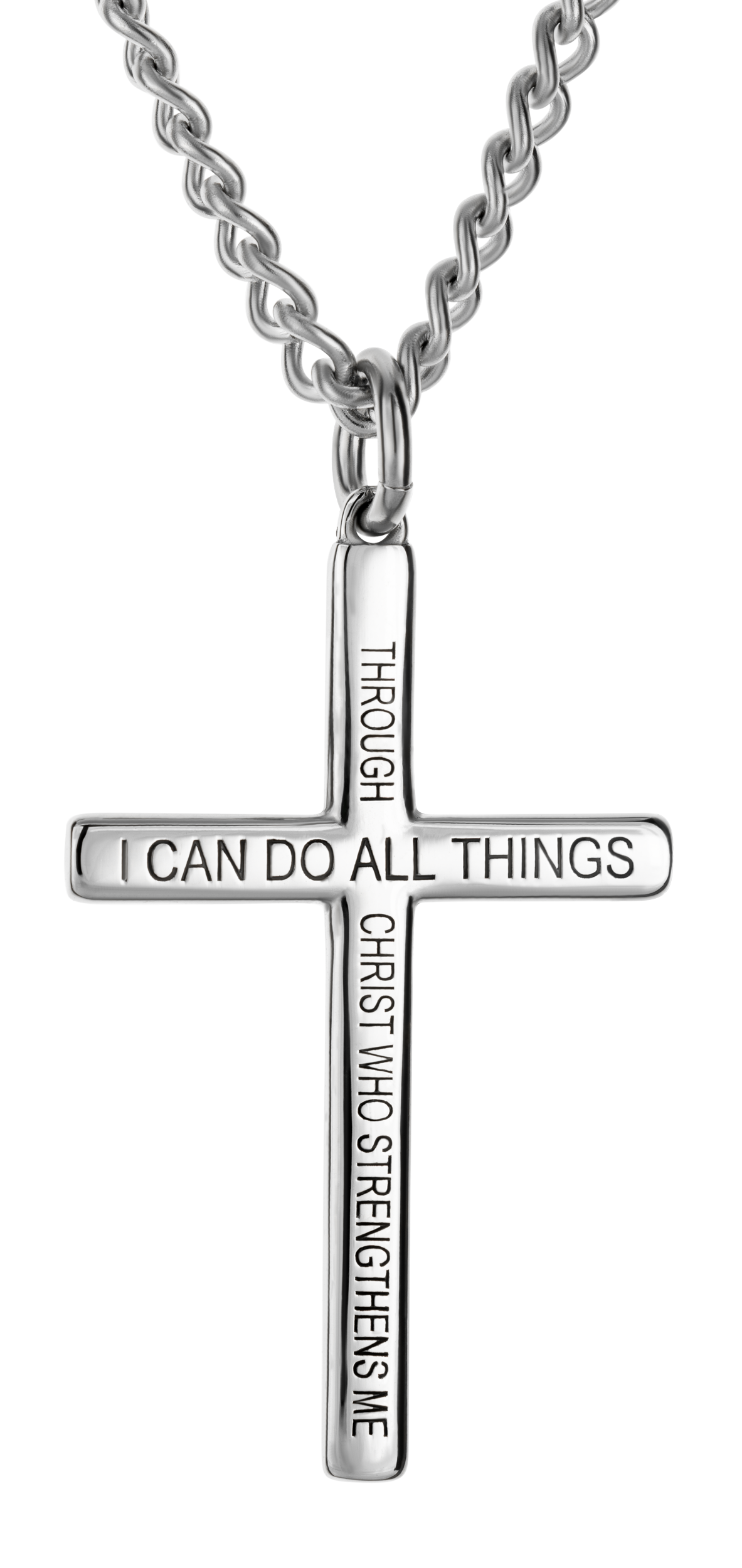 Men’s Cross Necklace | Scripture | Shields Of Strength