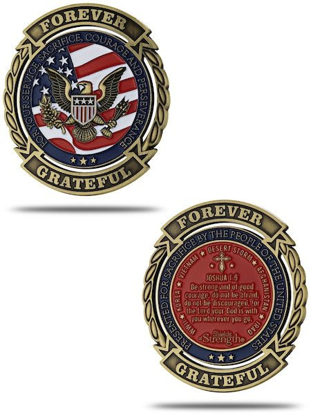 Forever Grateful Coin | Forever Coins | Joshua 1:9