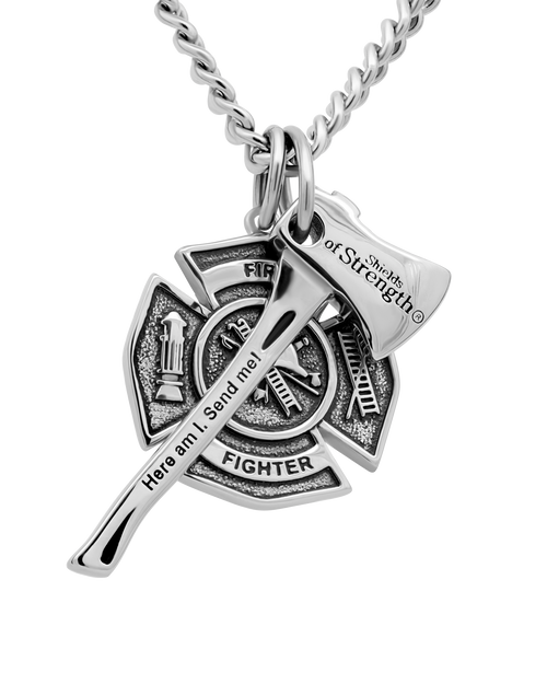 Men’s Cross Necklace | Scripture | Shields Of Strength
