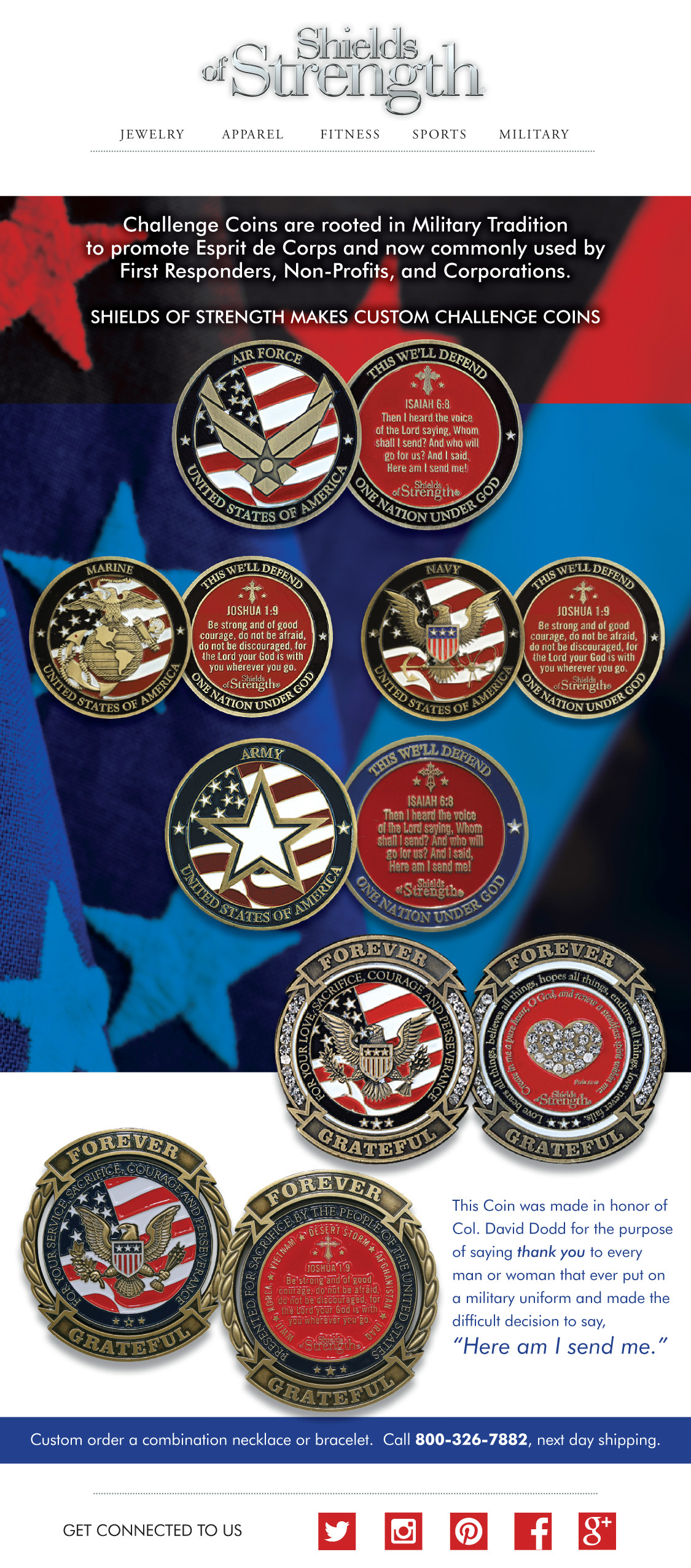 Challenge Coins - Shields of Strength
