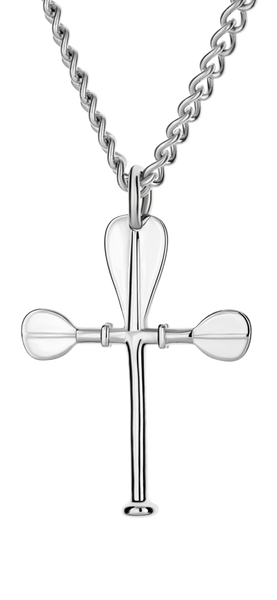Paddle Cross Necklace for Men | Philippians 4:13