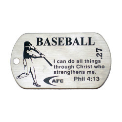 Stainless Steel Dog Tag Chain | Baseball Dog Tags