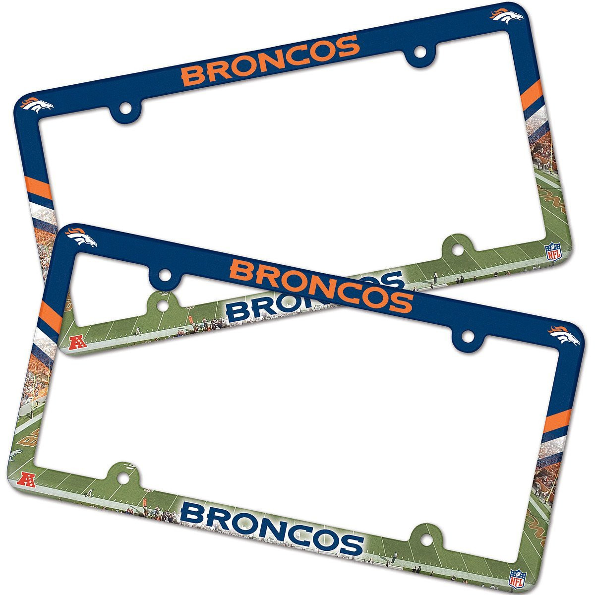 Denver Broncos NFL Stadium License Plate Frame Set - Dragon Sports
