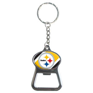Pittsburgh Steelers NFL HEX Large Bottle Opener Key Chain - Dragon Sports