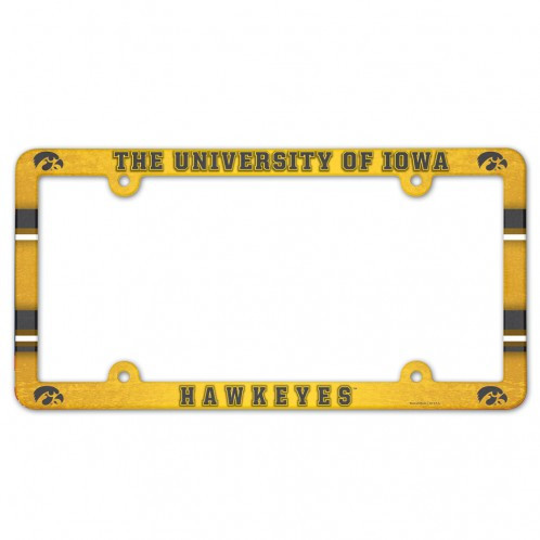 Iowa Hawkeyes Color License Plate Frame - Dragon Sports