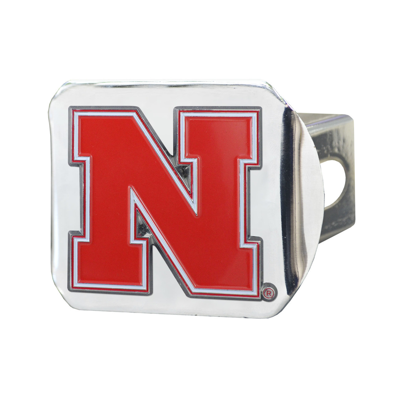 Nebraska Cornhuskers Chrome Hitch Cover - Color - Dragon Sports