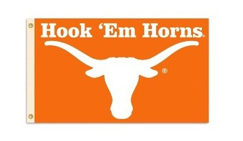 Texas Longhorns NCAA Flag Hook Em Horns - Dragon Sports