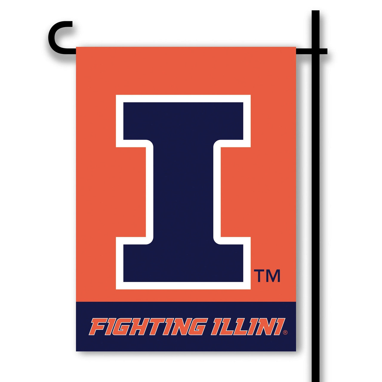 Illinois Fighting Illini NCAA Garden Window Flag - Dragon Sports