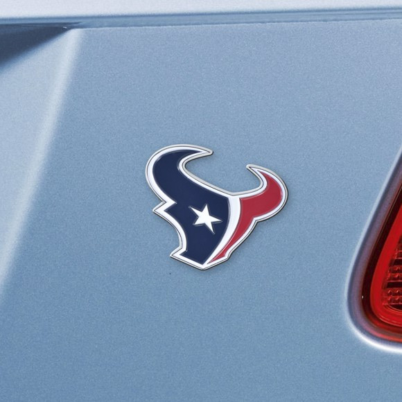 Houston Texans Metal Emblem Color - Dragon Sports
