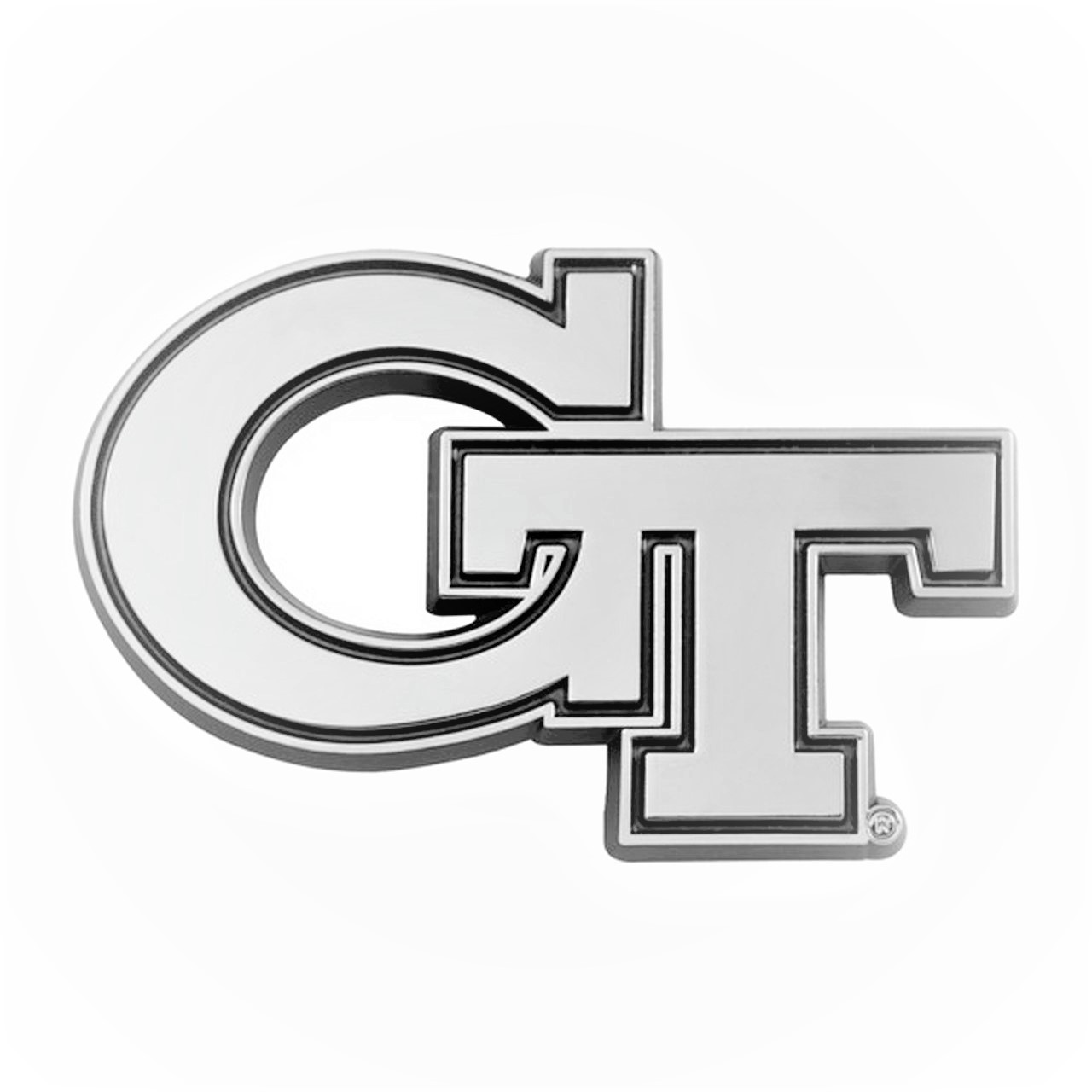 Georgia Tech Yellow Jackets Chrome Metal Emblem - Dragon Sports