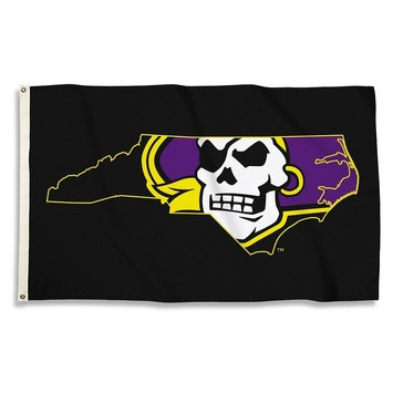 East Carolina Pirates NCAA Black Flag - Dragon Sports