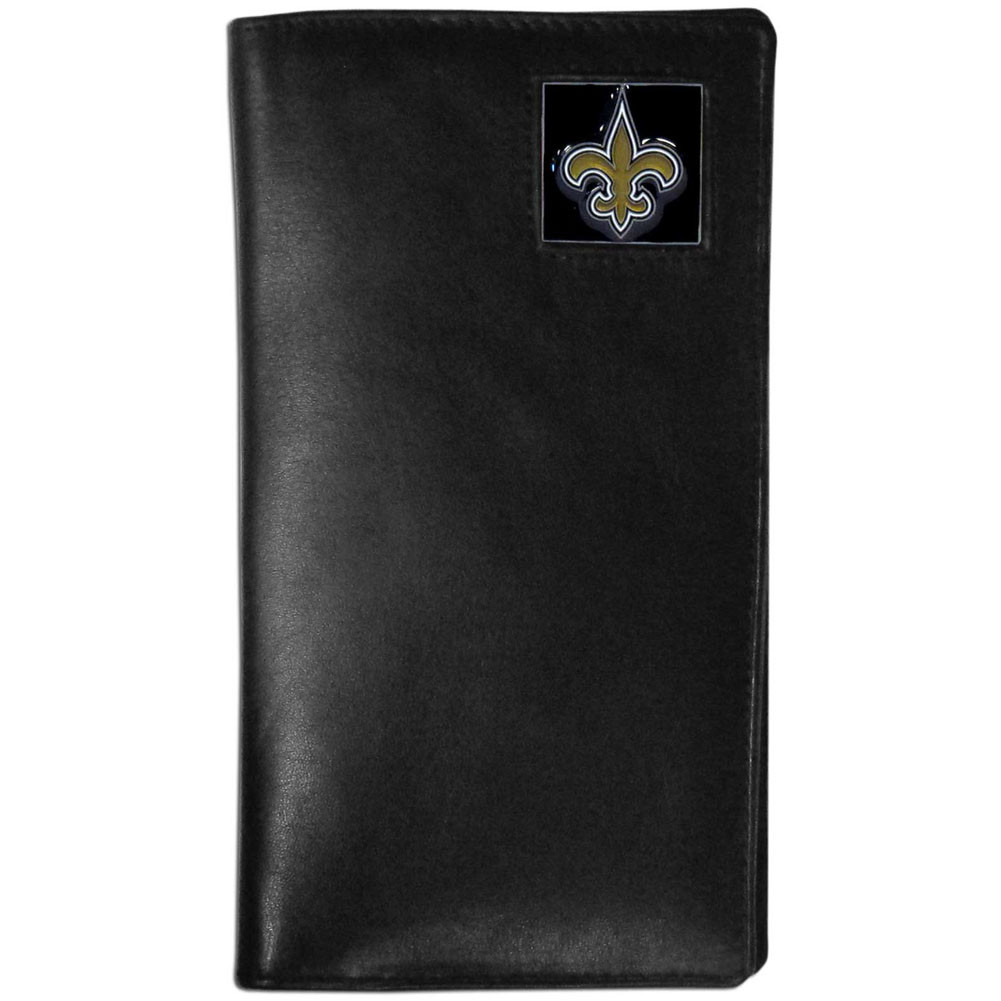 New Orleans Saints Leather Tall Wallet - Dragon Sports
