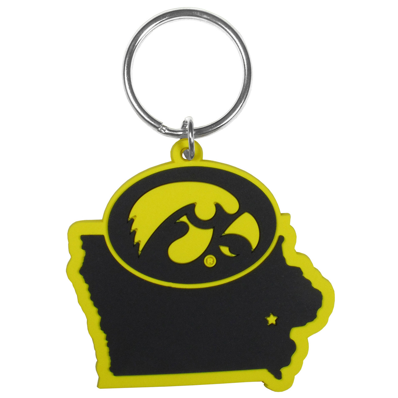 Iowa Hawkeyes Home State Flex Key Chain - Dragon Sports