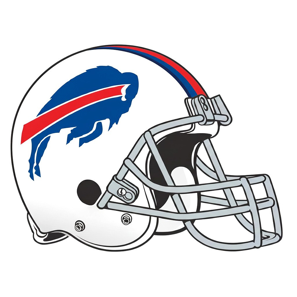 Buffalo Bills NFL 5" White Helmet Decal Sticker - Dragon Sports