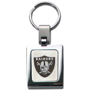 Las Vegas Raiders NFL Laser Etched Square Key Chain - Dragon Sports