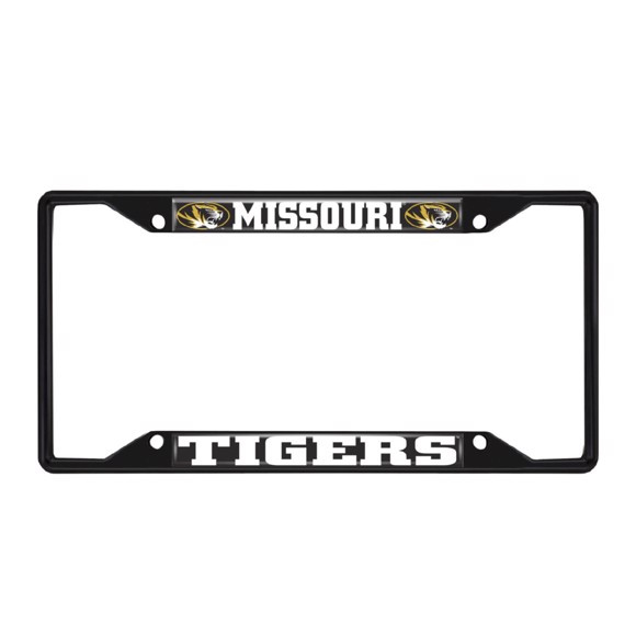 Missouri Tigers Black Metal License Plate Frame - Dragon Sports