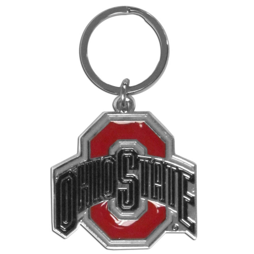 Ohio State Buckeyes Logo Enameled Chrome Key Chain - Dragon Sports