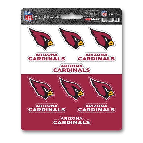 Arizona Cardinals Logo Mini Decals - Dragon Sports