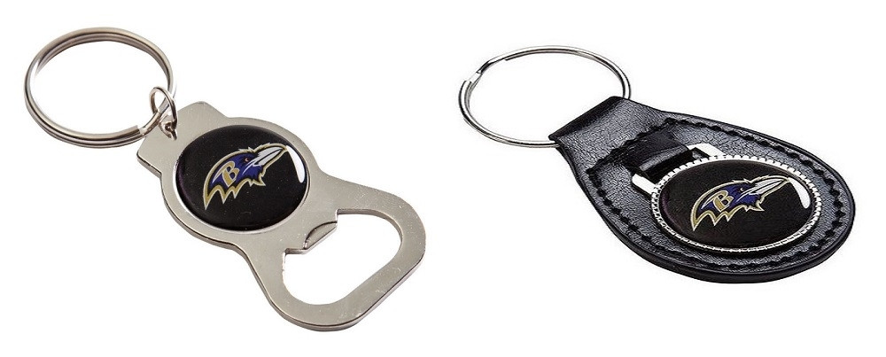 Baltimore Ravens Team Logo Key Chain Set - Dragon Sports