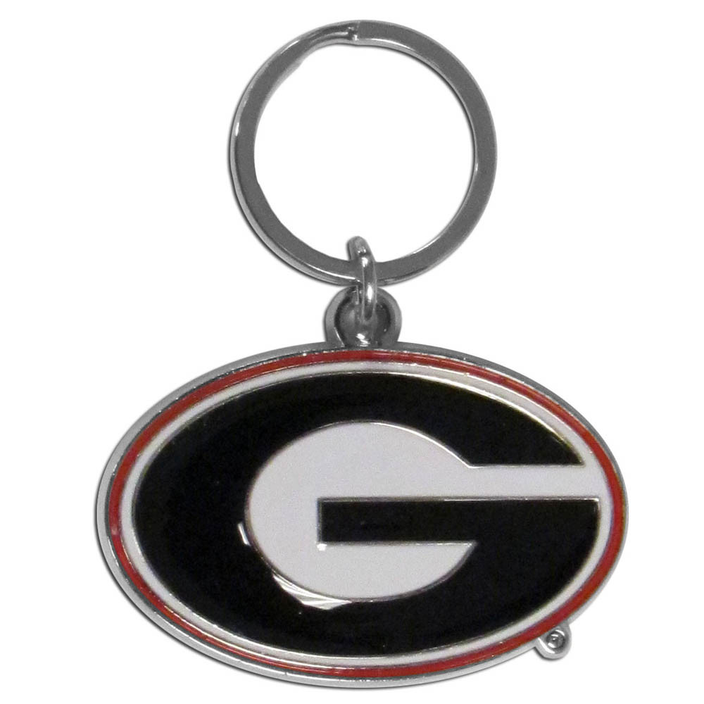 Georgia Bulldogs Logo Chrome Key Chain - Dragon Sports
