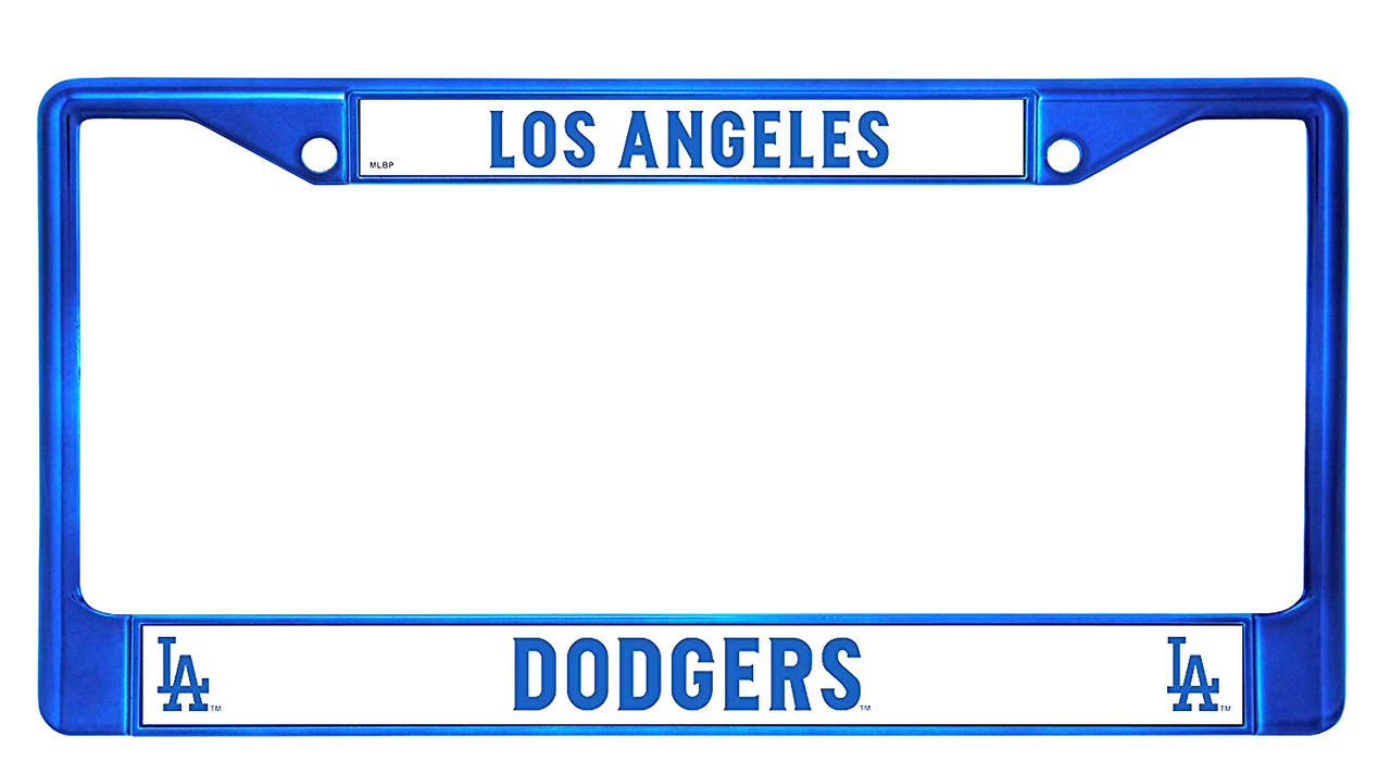 Los Angeles Dodgers MLB Color Chrome License Plate Frame - Dragon Sports