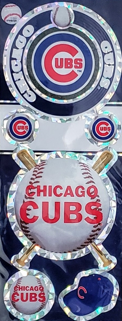 Chicago Cubs MLB Prismatic Decal Sticker Set - Dragon Sports