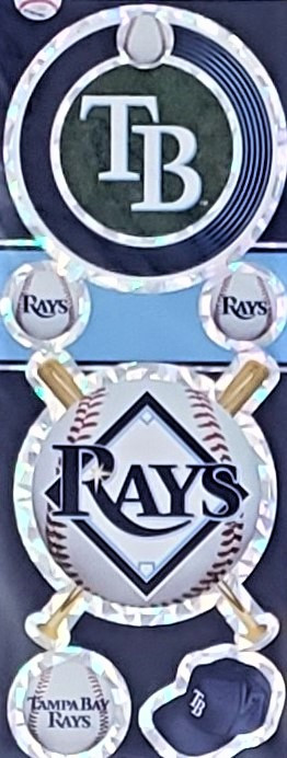 Tampa Bay Rays MLB Prismatic Decal Sticker Set - Dragon Sports