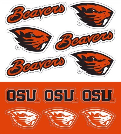 Oregon State Beavers NCAA Team Logo Mini Decals - Dragon Sports