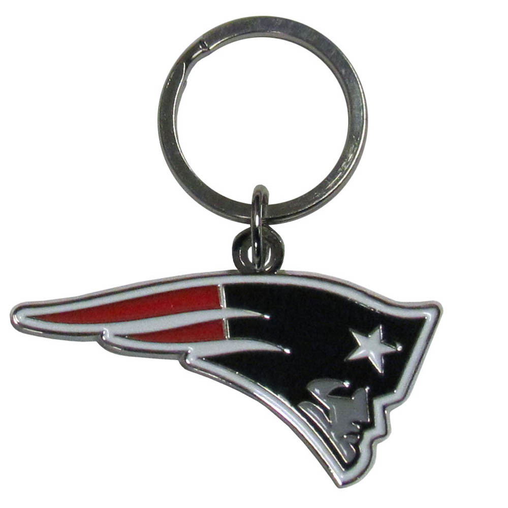 New England Patriots NFL Chrome Enameled Key Chain - Dragon Sports