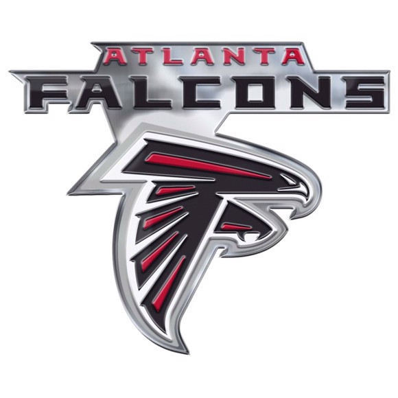 Atlanta Falcons NFL Aluminum Color Emblem - Dragon Sports