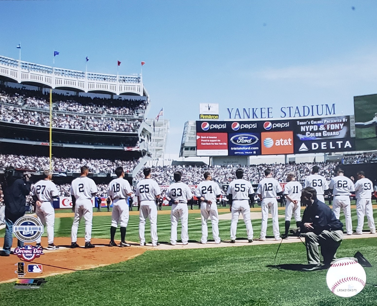New York Yankees MLB Yankees Stadium 2009 Starting Lineup Photo ...