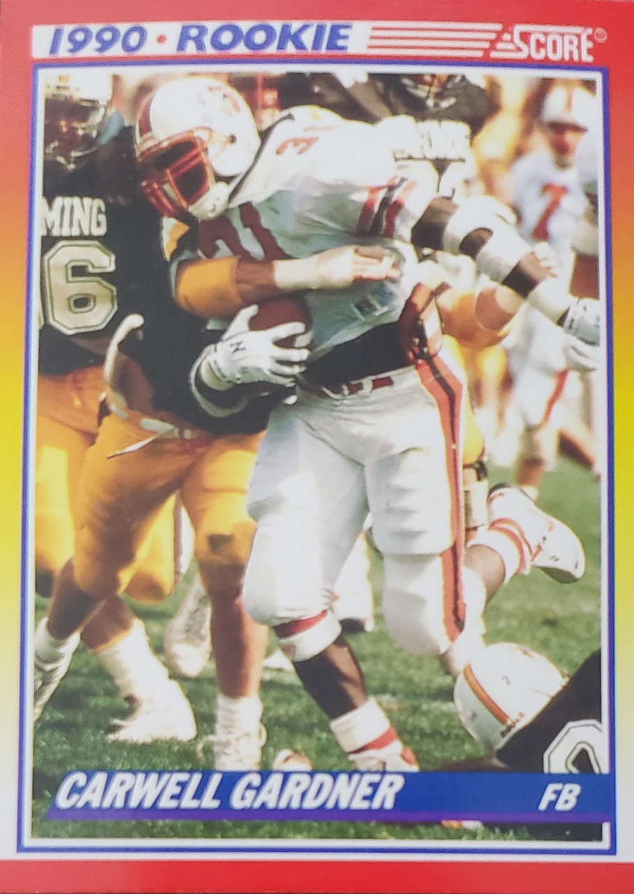 Carwell Gardner - Buffalo Bills - 1990 Rookie Score Card #635 - Dragon ...