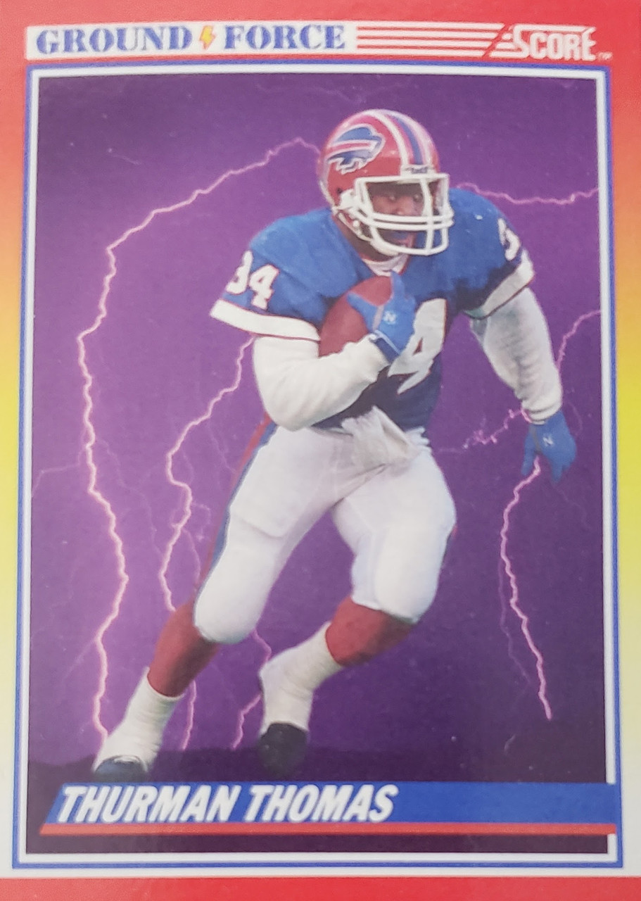Thurman Thomas - Buffalo Bills - 1990 Ground Force Score Card #322 ...